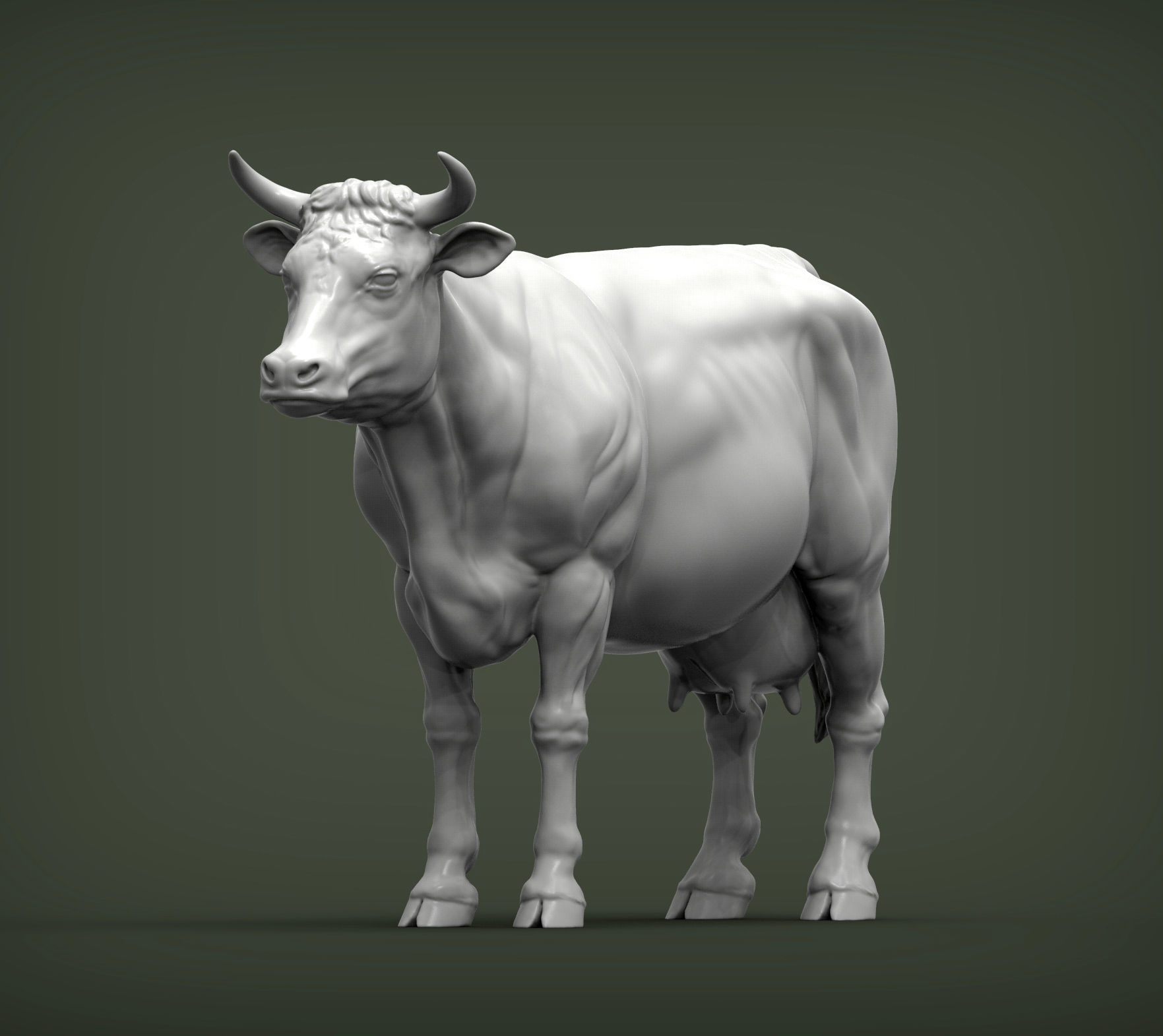 Cow 3D print model 3D model 3D printable | CGTrader