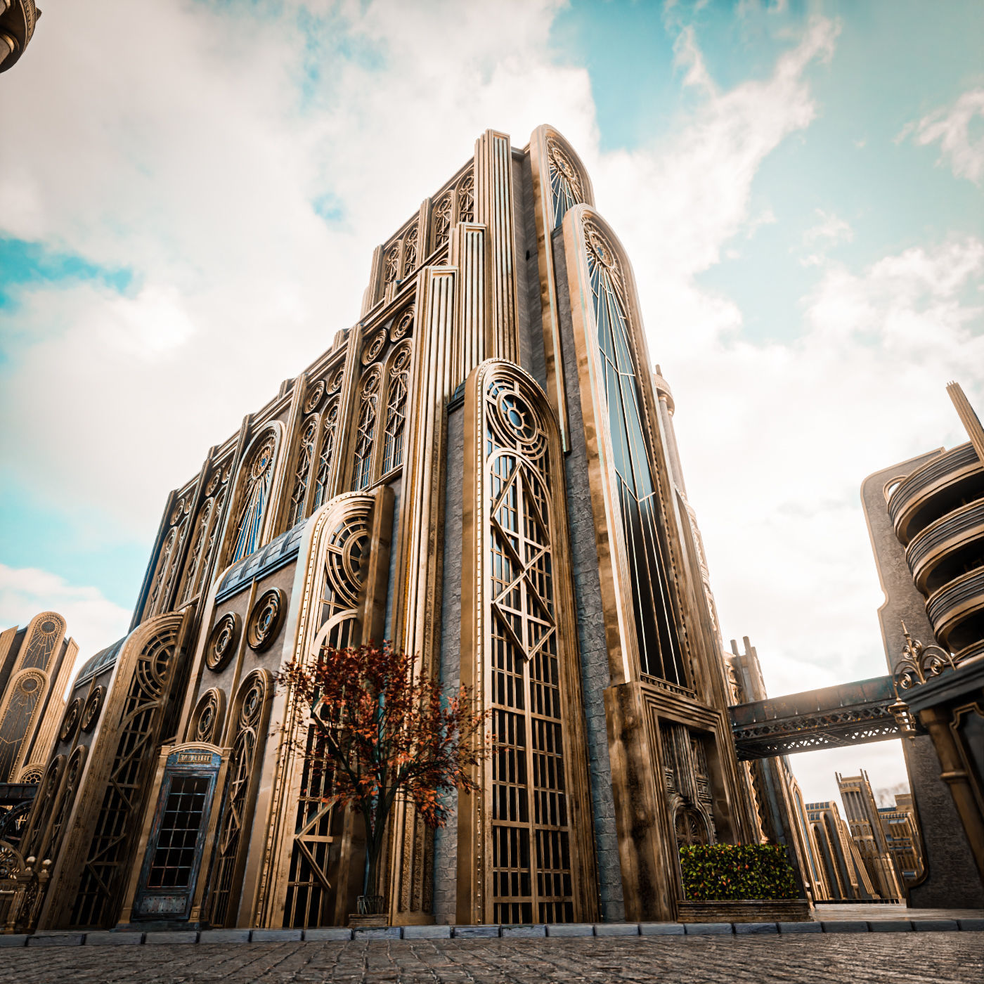 ART DECO SKYSCRAPER BUILDING PACK - 8 BUILDING 3D Model Collection ...