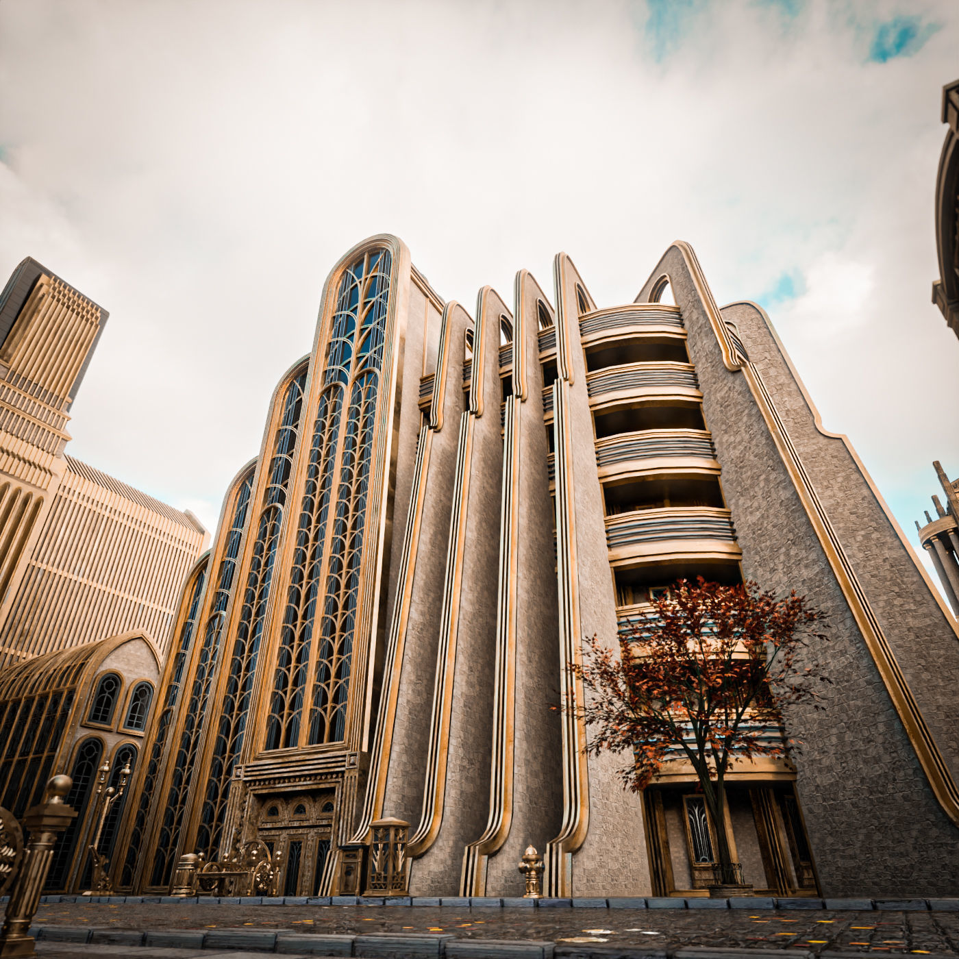 ART DECO SKYSCRAPER BUILDING PACK - 8 BUILDING 3D Model Collection ...