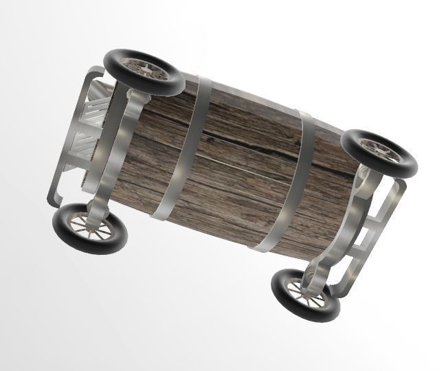 Soapbox barrel racing car 3D model | CGTrader