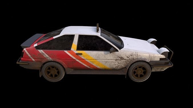 3D model Toyota AE86 rally lowpoly game ready VR / AR / low-poly | CGTrader
