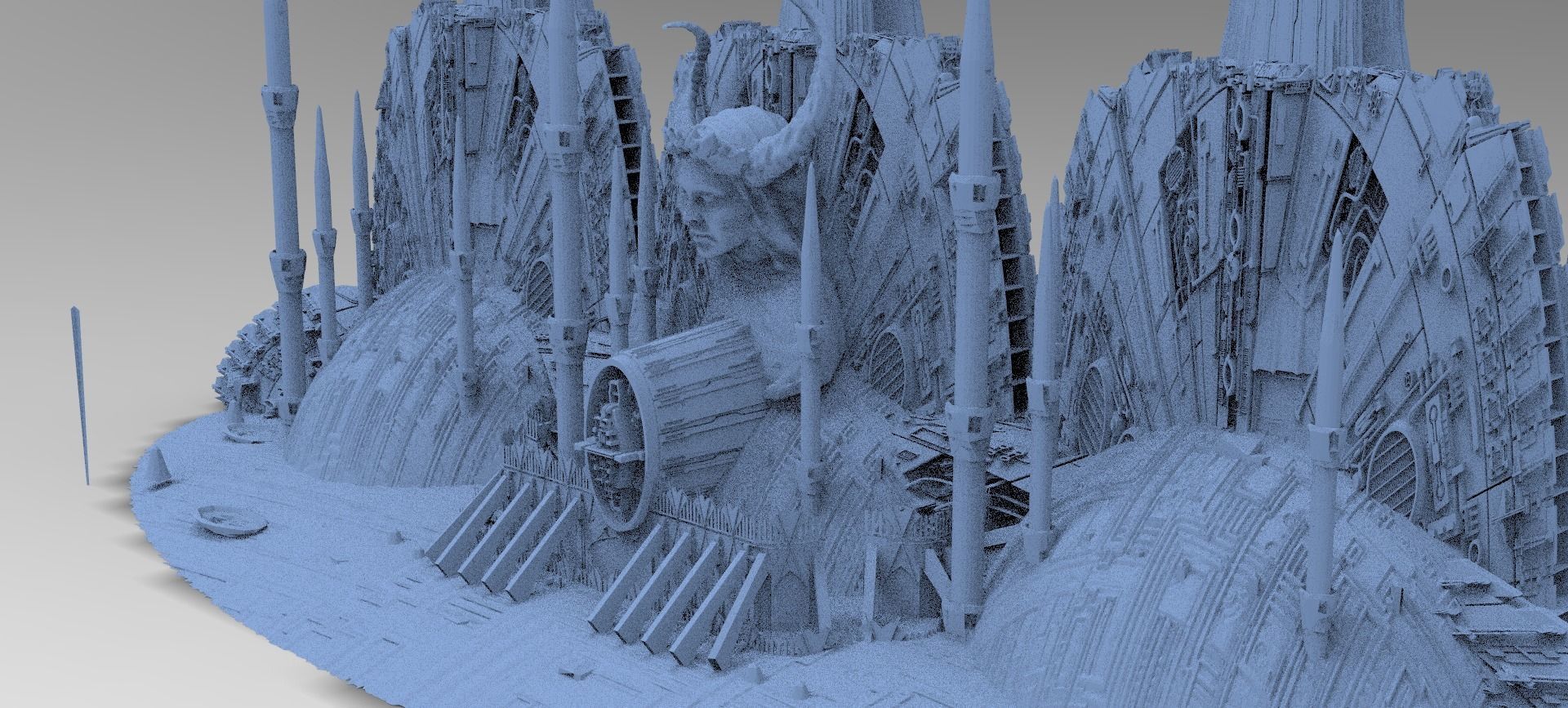 Alien Prometheus temples 1 3D model | CGTrader