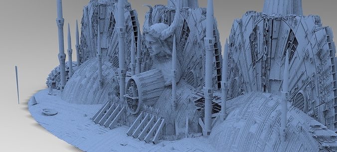 Alien Prometheus temples 1 3D model | CGTrader