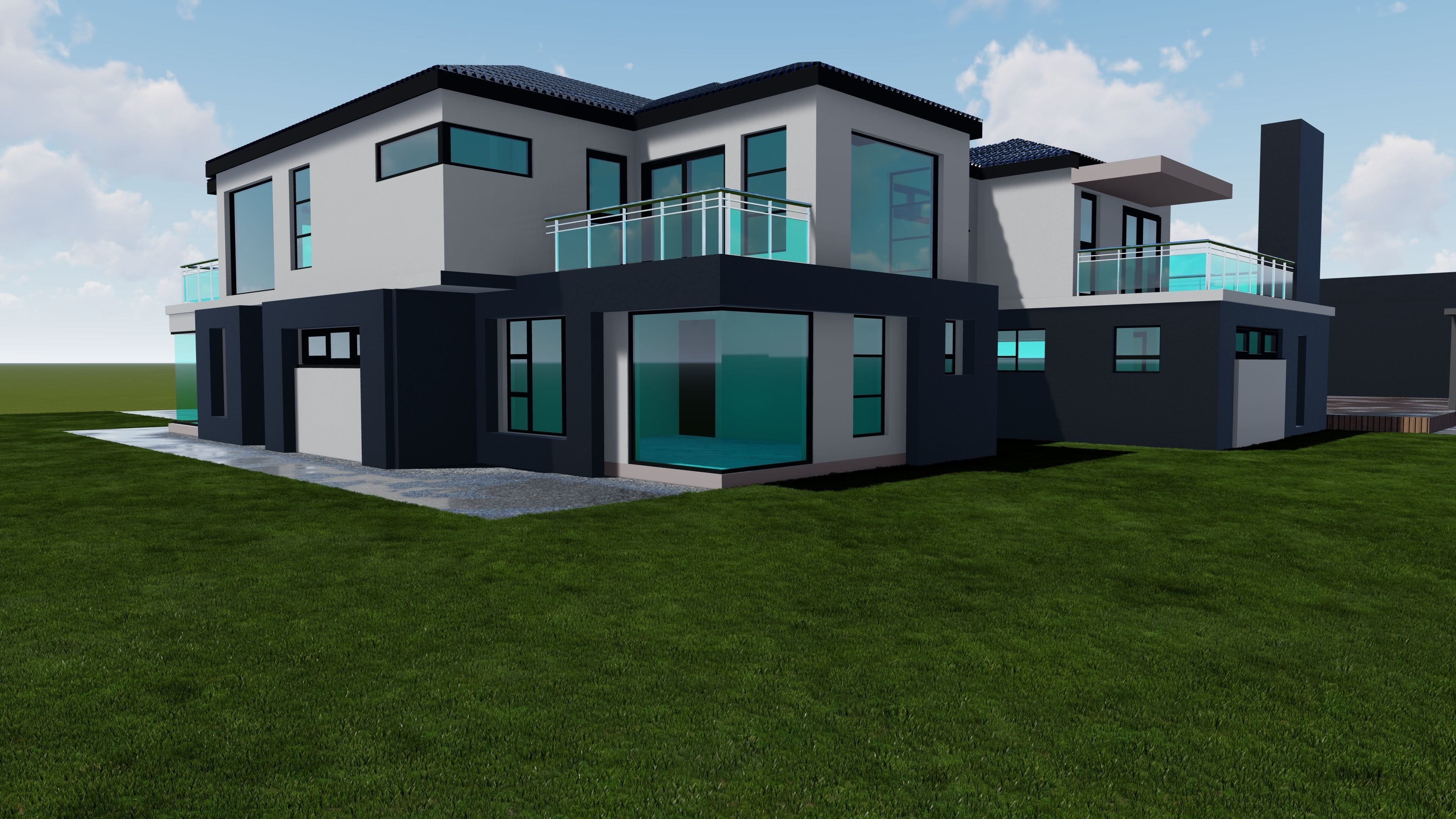 HOUSE DUPLEX free VR / AR / low-poly 3D model | CGTrader