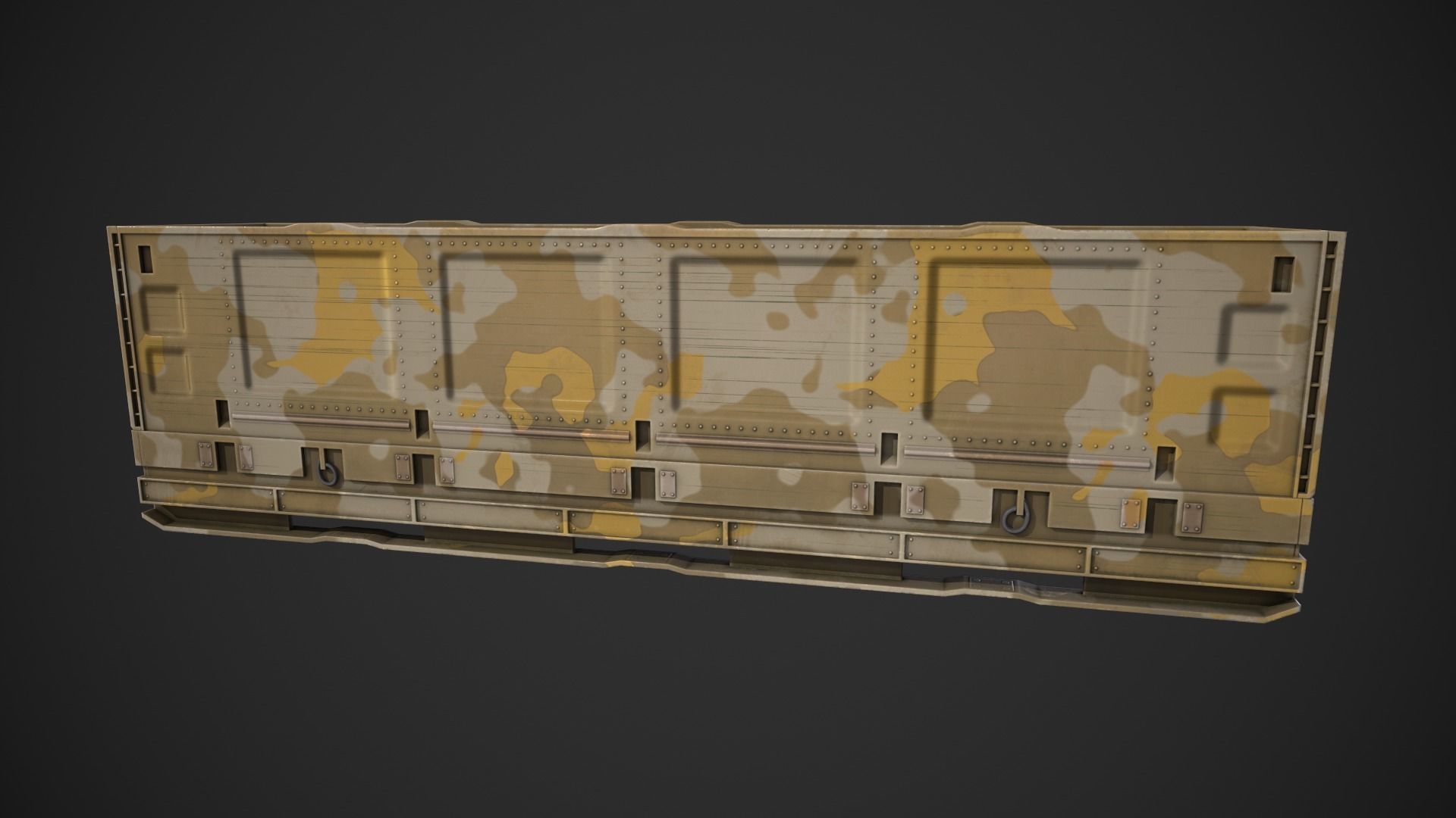 3D model Military Shipping Container VR / AR / low-poly | CGTrader