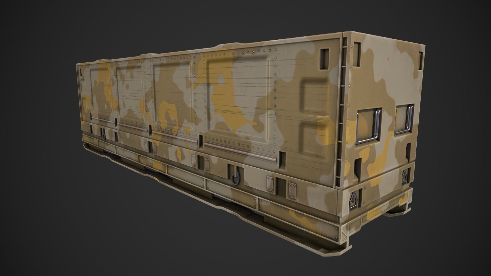 3D model Military Shipping Container VR / AR / low-poly | CGTrader