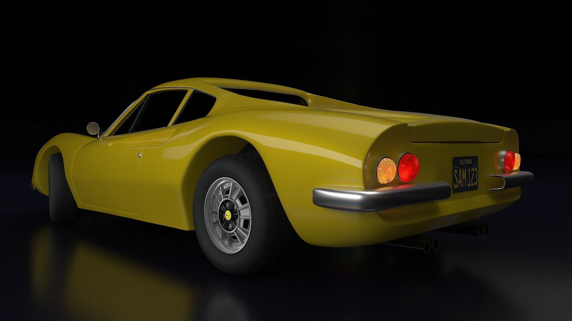 Ferrari Dino car 3D model | CGTrader