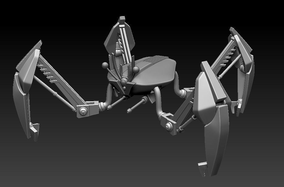 Lm 432 Crab Droid One12 Articulation Stl 3d Print Files 3d Model 3d