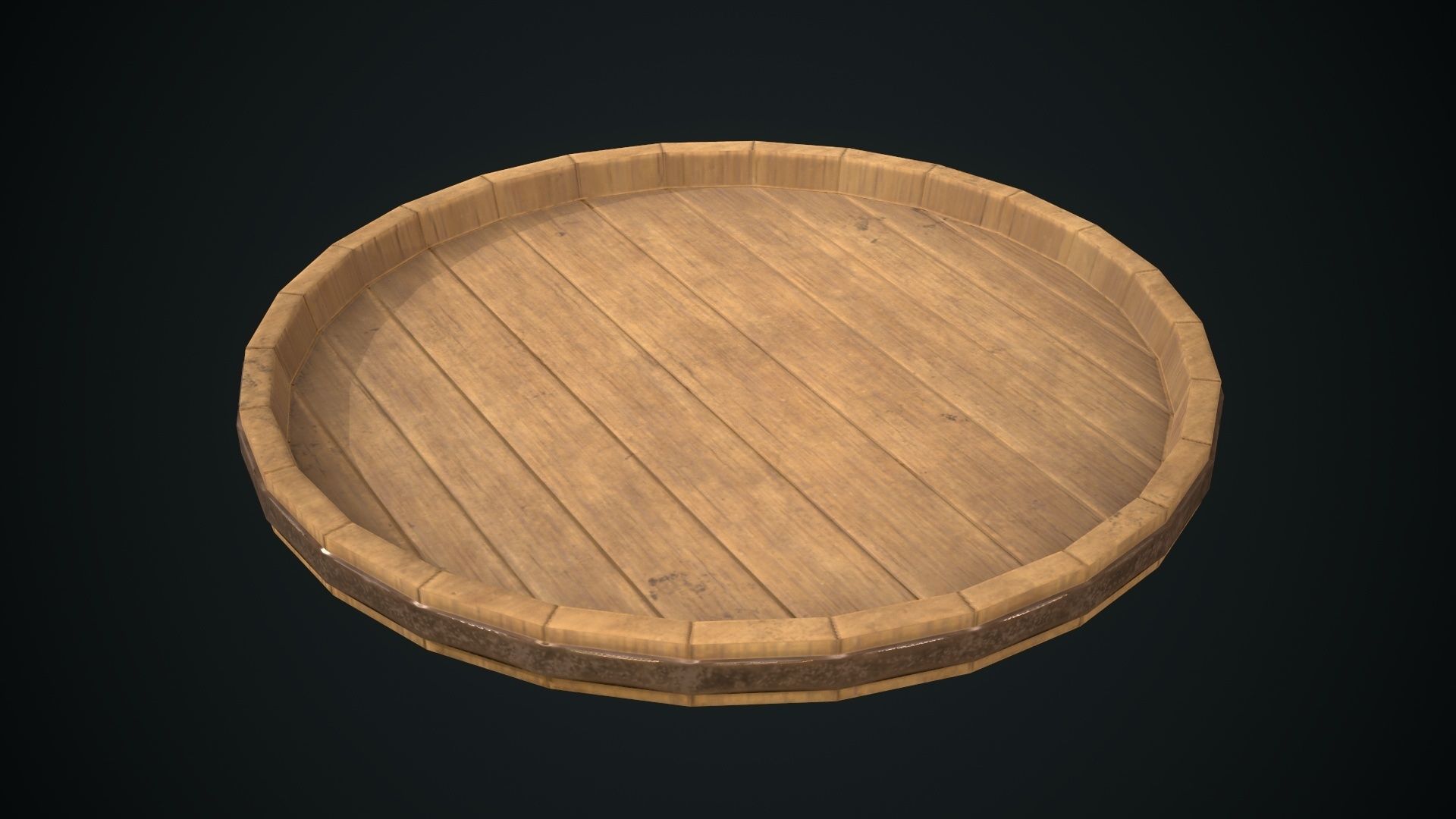 3D model Wooden Dish Tray VR / AR / low-poly | CGTrader