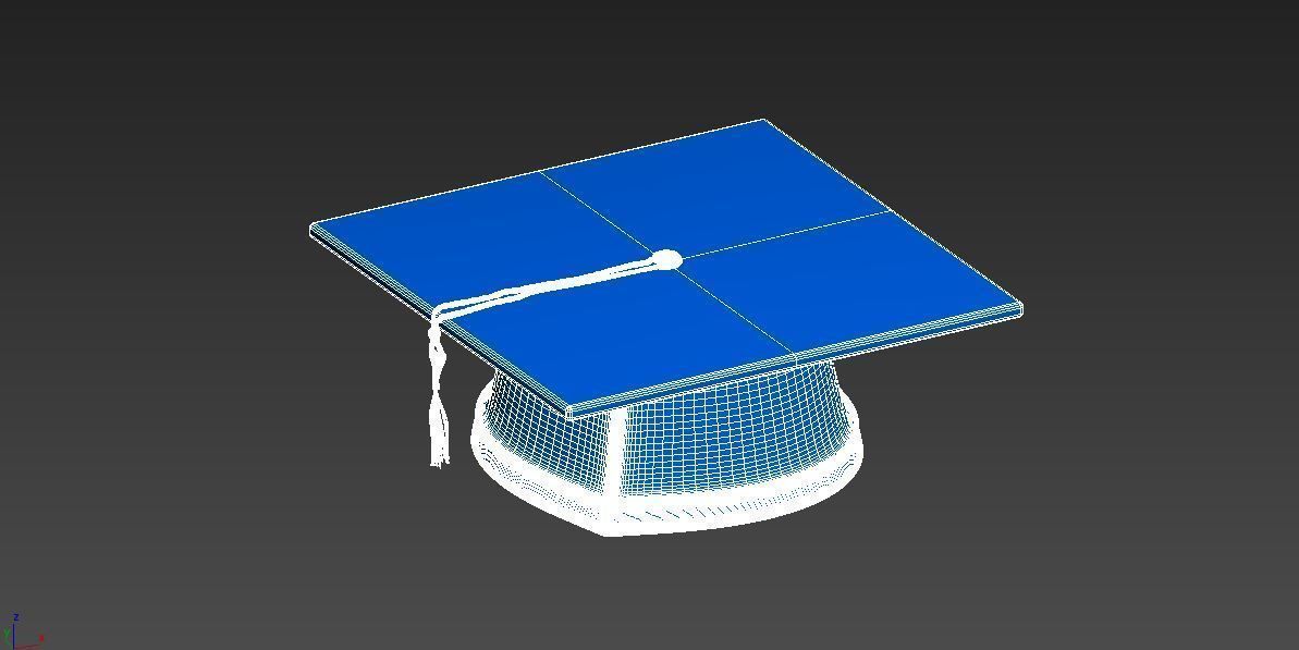Graduation Cap 3D model | CGTrader