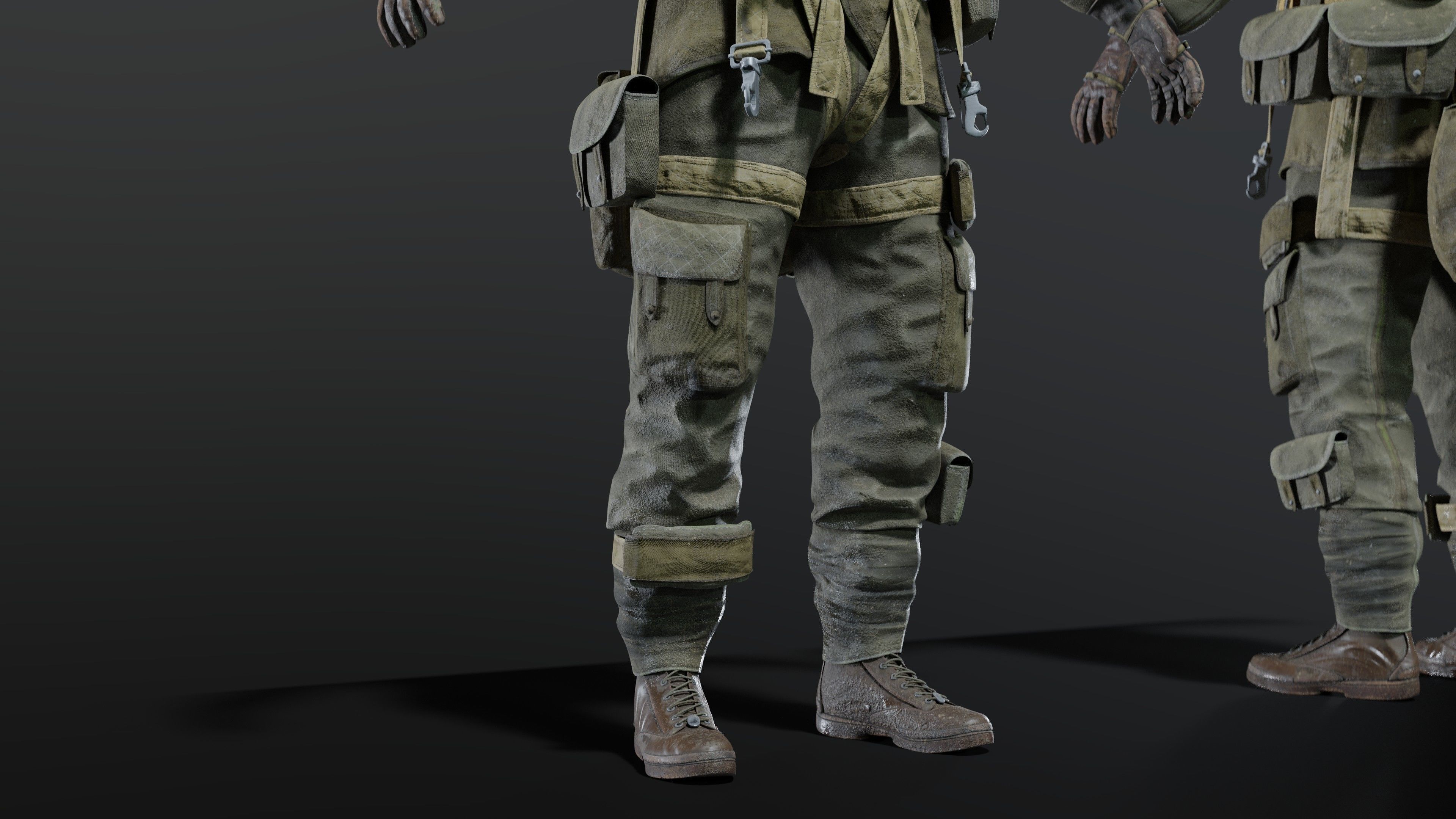 SOLDIER WWII USA Paratrooper 3D model | CGTrader