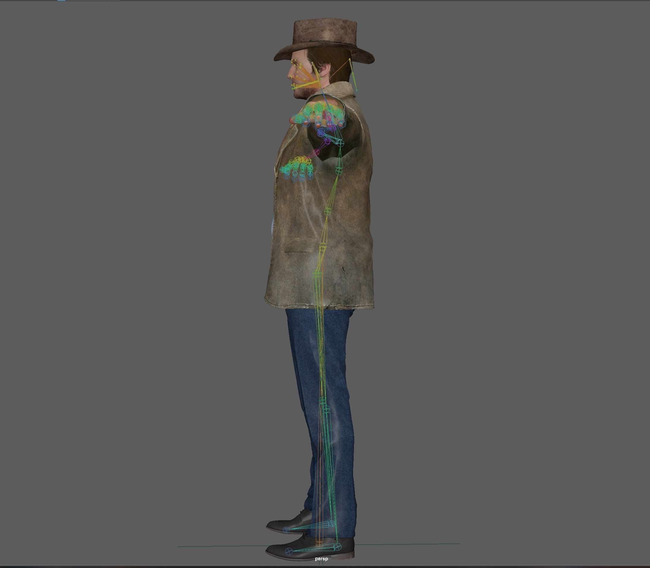 Cowboy Rigged model 3D model rigged | CGTrader
