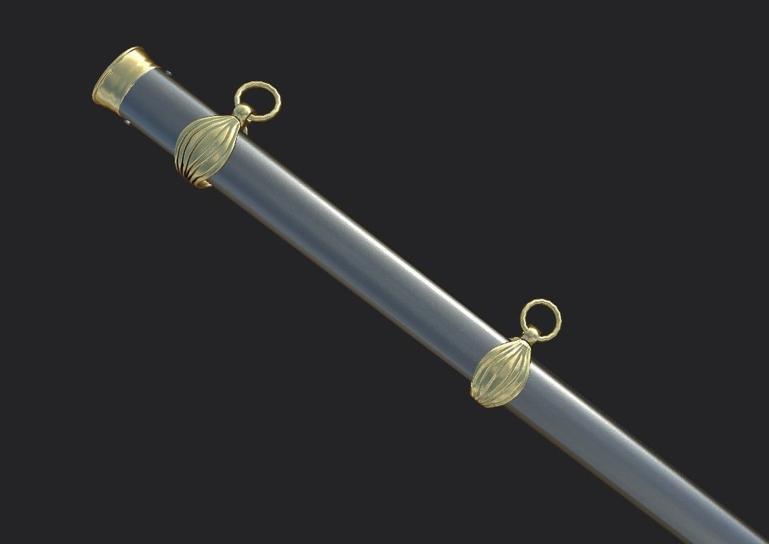 British Royal Guard Sword 1832 free 3D model | CGTrader