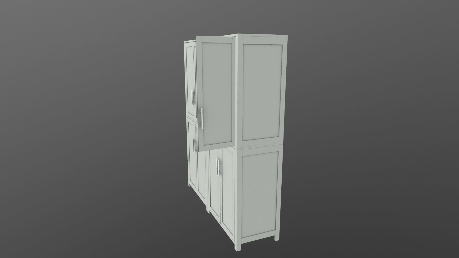 Wooden Almirah 3D model | CGTrader