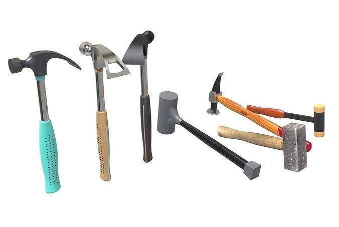 Hammers hand tools 3d model 3D model | CGTrader