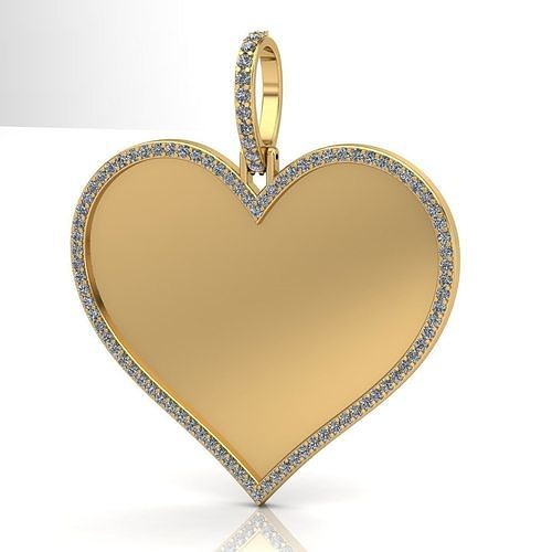 Memory pendant heart 3D model 3D printable | CGTrader