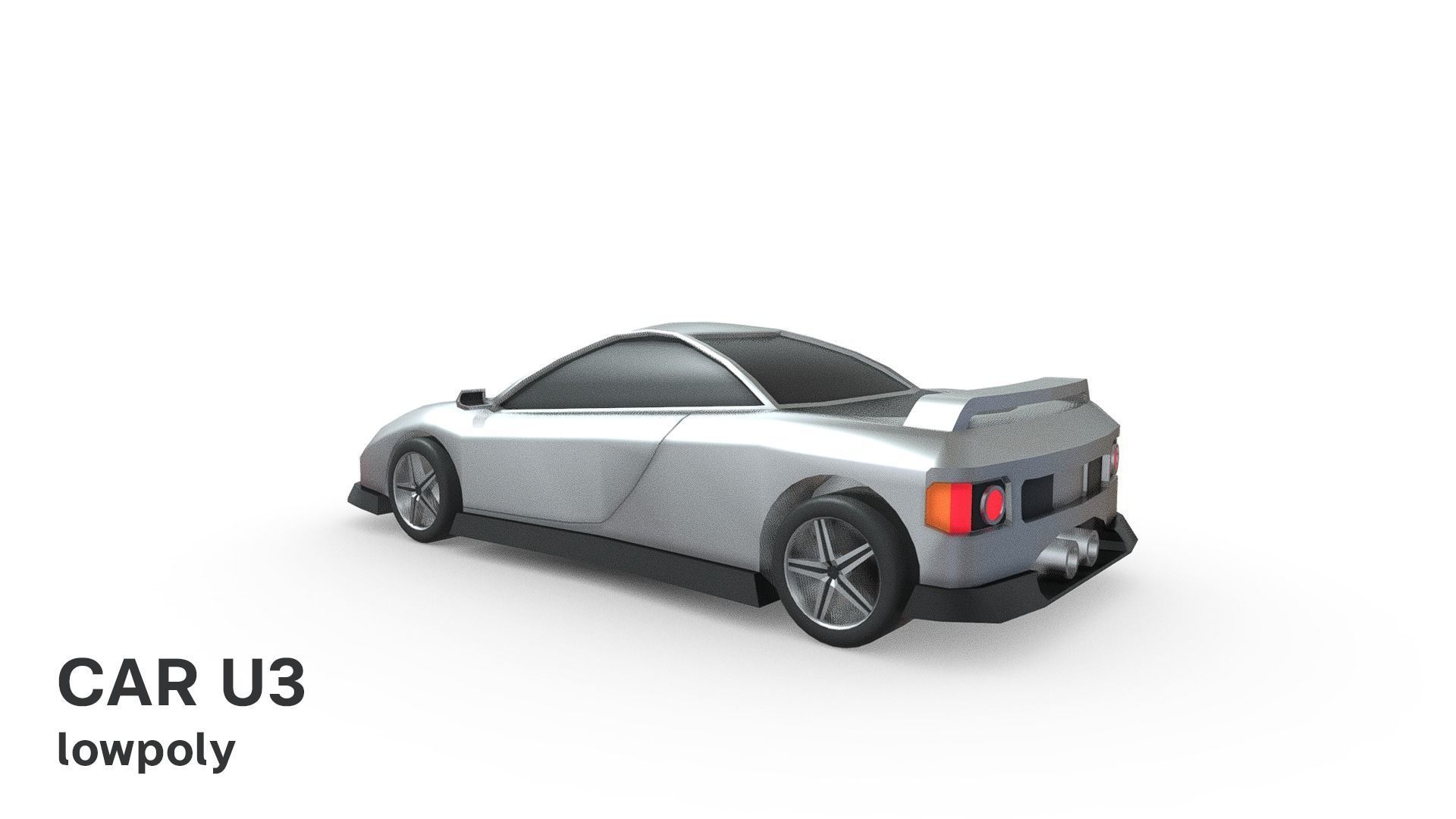 3D model Car U3 Lowpoly VR / AR / low-poly | CGTrader