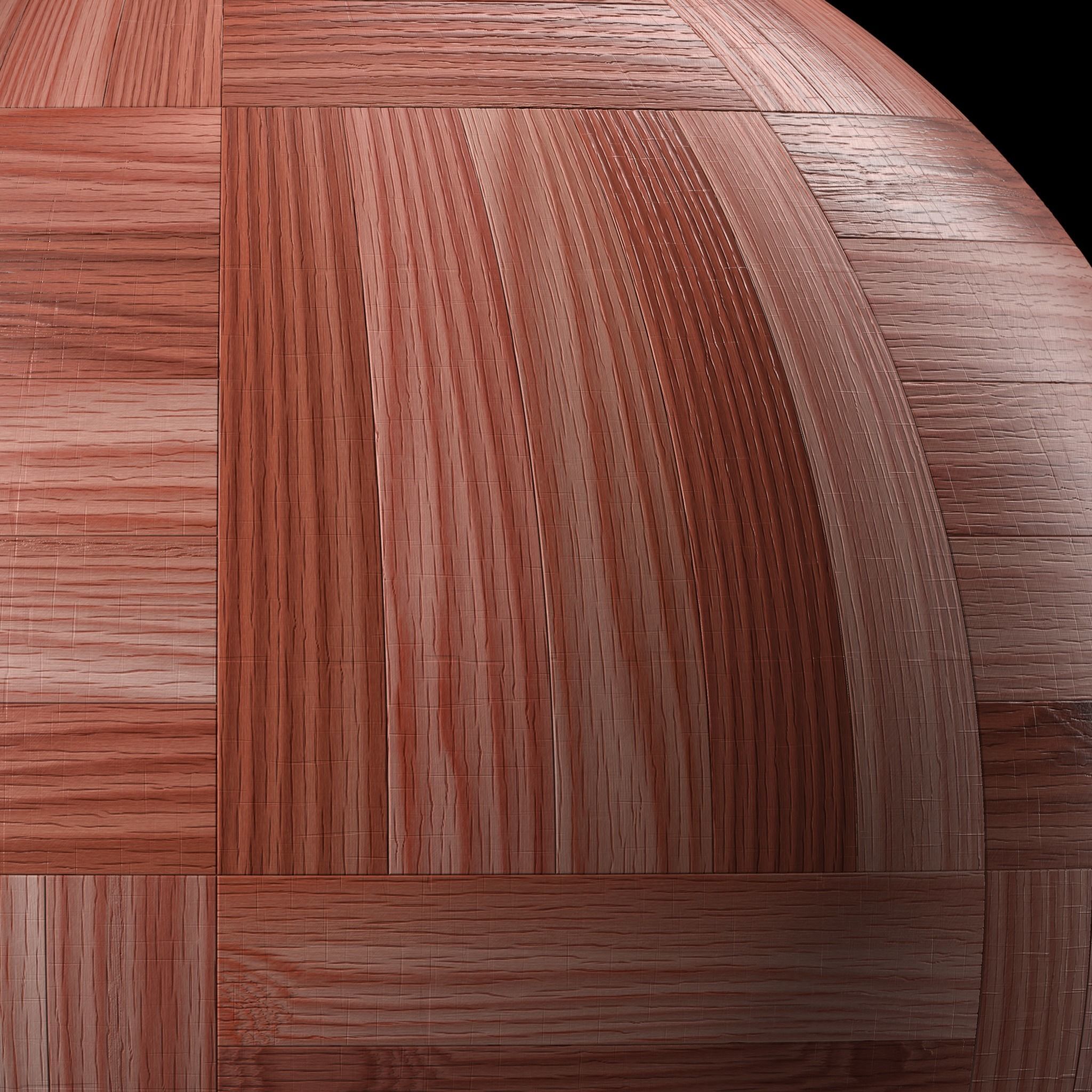 3D model Parquet 22- By 3 color wood Materials PBR 4k Seamless VR / AR ...