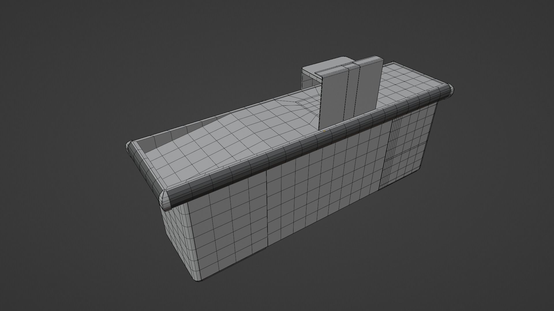 Cashier desk free 3D model | CGTrader