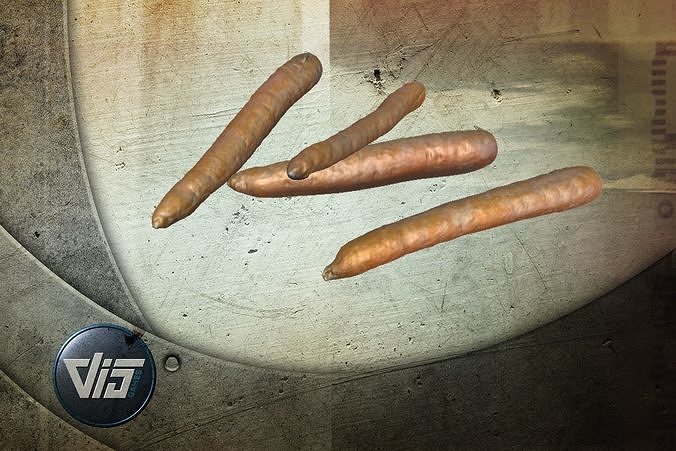 3D model Scanned Carots VR / AR / low-poly | CGTrader