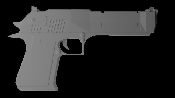 3D model Low Poly Desert Eagle VR / AR / low-poly | CGTrader