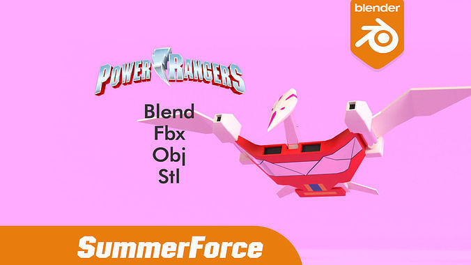 Pterodactyl Dinozord - Power Ranger 3D model | CGTrader