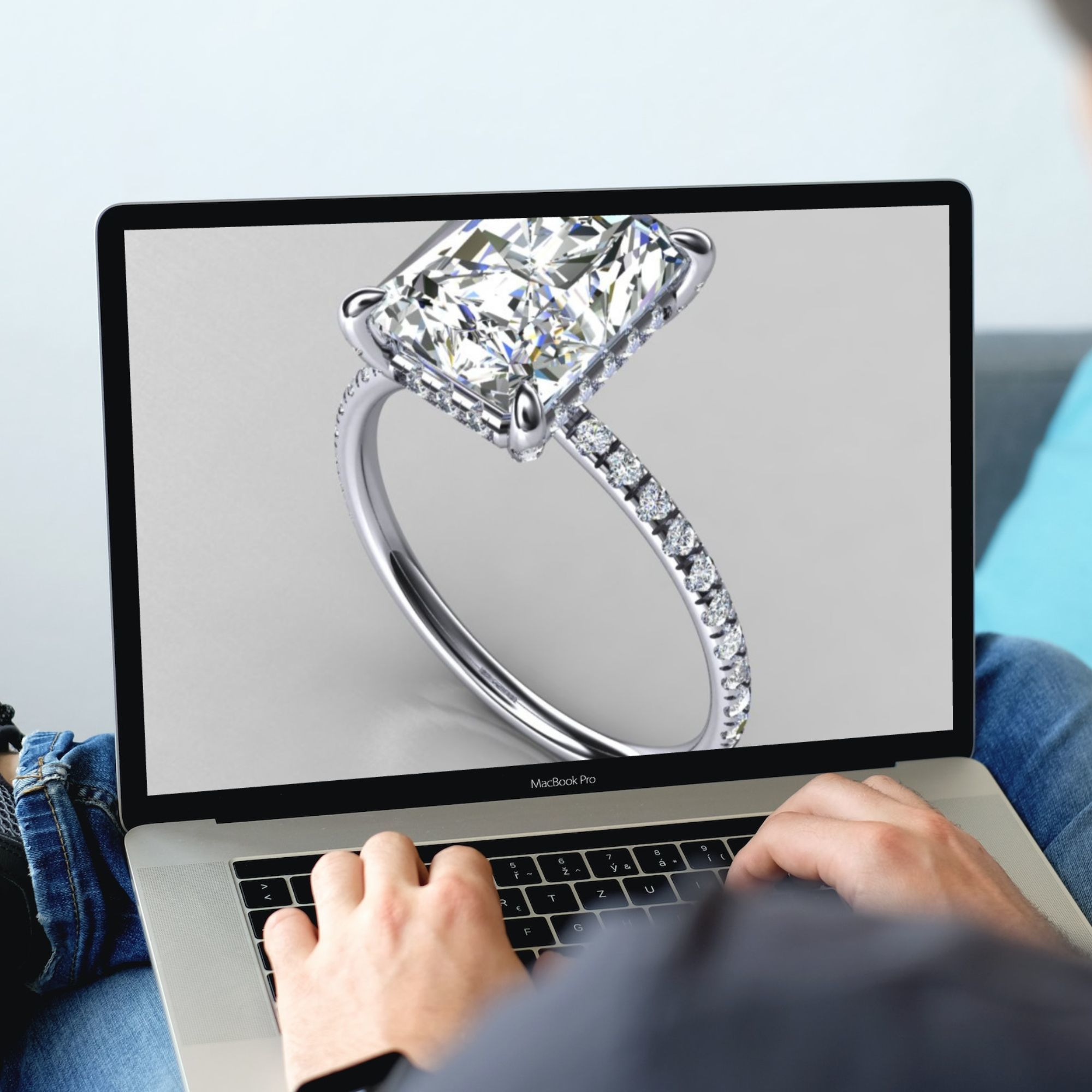 Engagement ring 3D cad file ready to print 3D model 3D printable | CGTrader