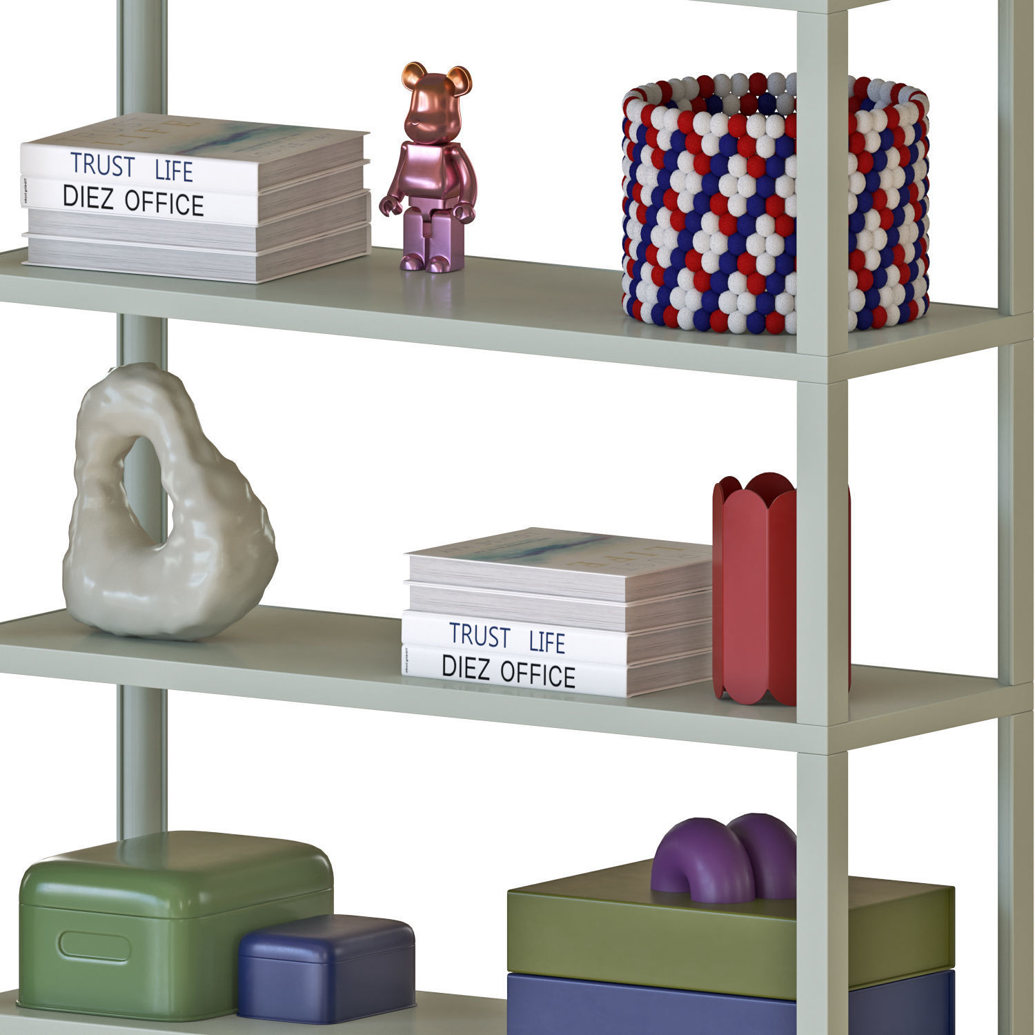 Hay New Order Bookshelf High Single 3D model | CGTrader