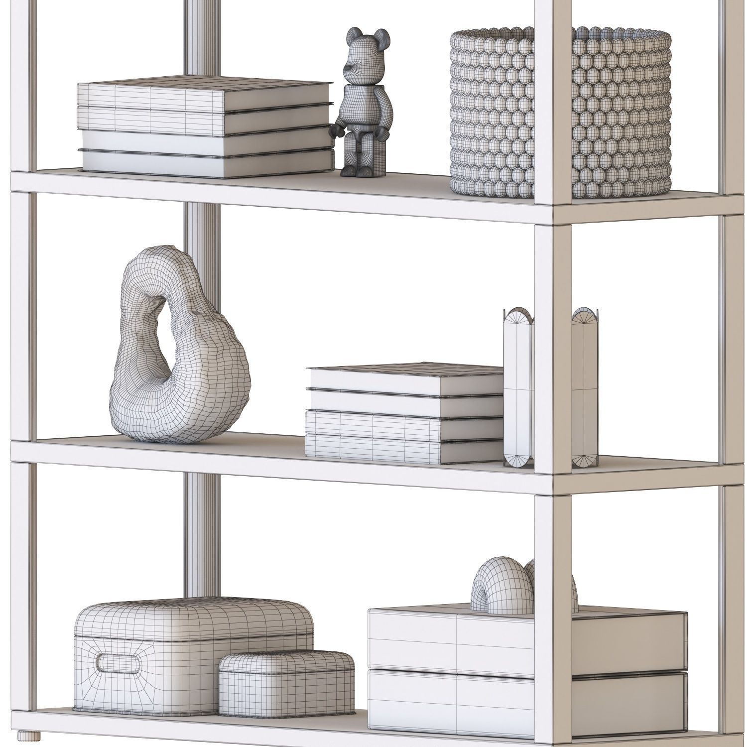 Hay New Order Bookshelf High Single 3D model | CGTrader