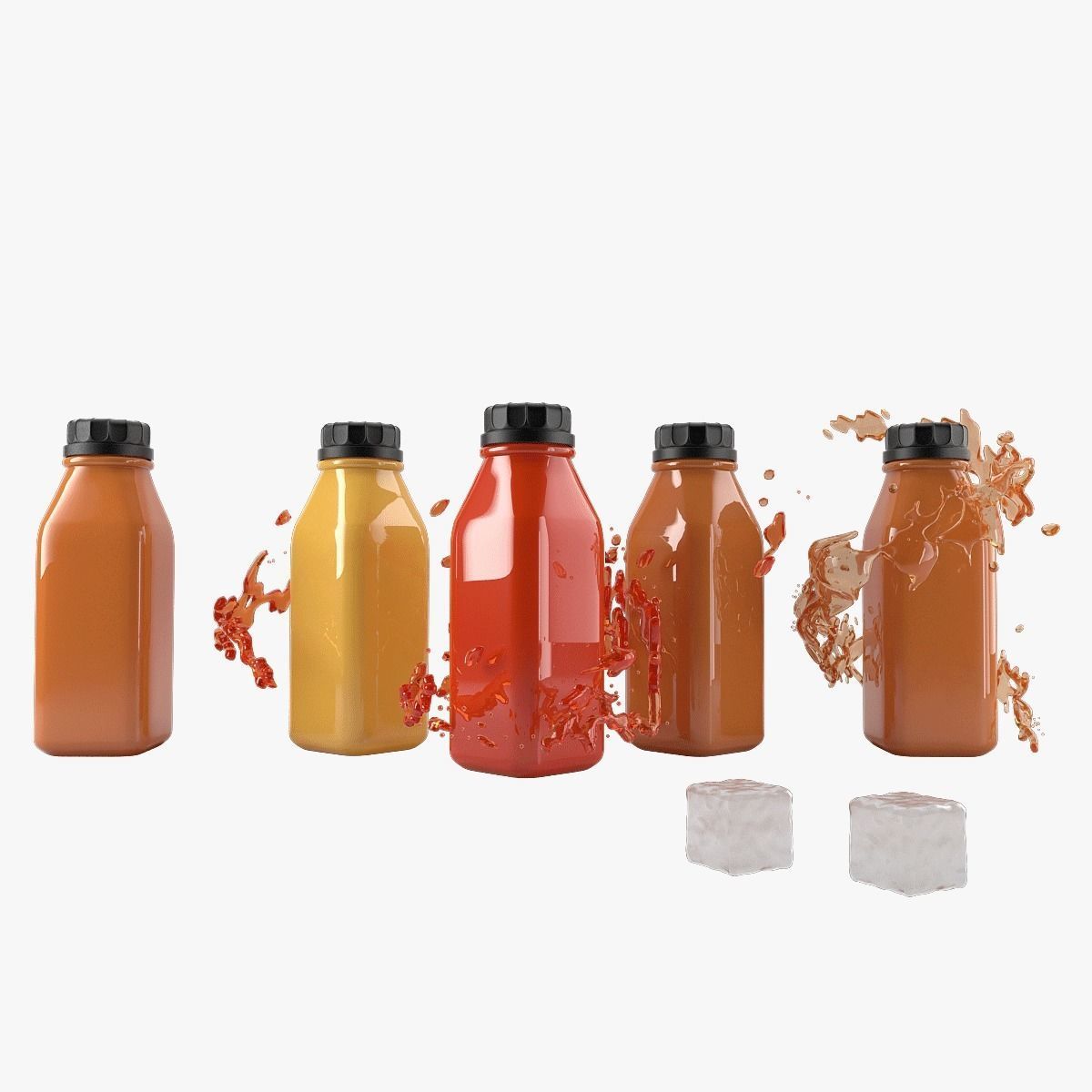 Juice Bottle 3D model | CGTrader