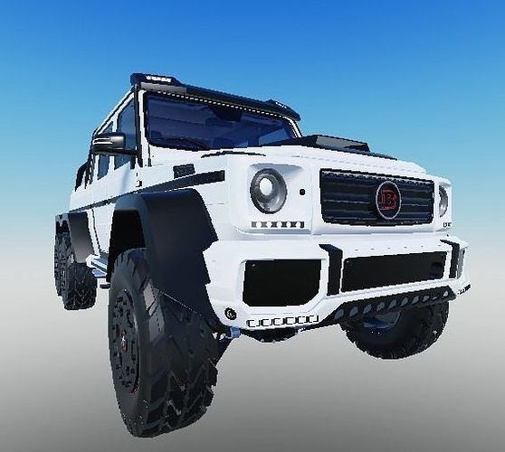 Mercedes Brabus B63 G63 6X6 3D model | CGTrader
