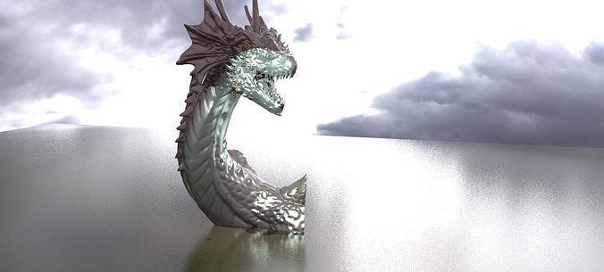 Arthurian Dragon King Sculpt head 1 3D model | CGTrader