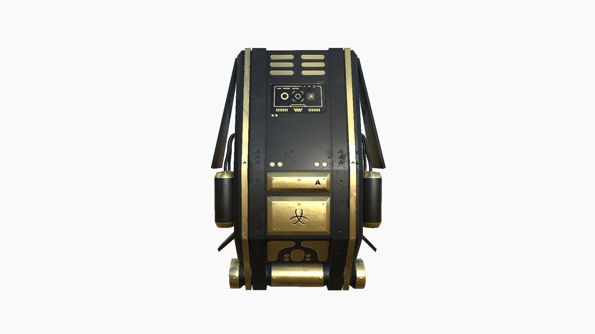 10 SciFi Backpack F Collection - Fashion Character Design VR / AR / low ...