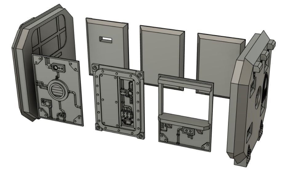 Modular Armoured Container 3D model 3D printable | CGTrader