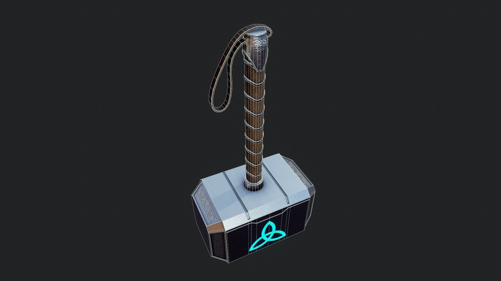 3D model Thor Hammer - Tutorial Included VR / AR / low-poly | CGTrader