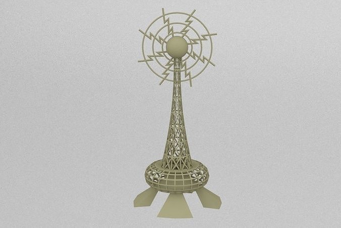 radio tower 3D model 3D printable | CGTrader