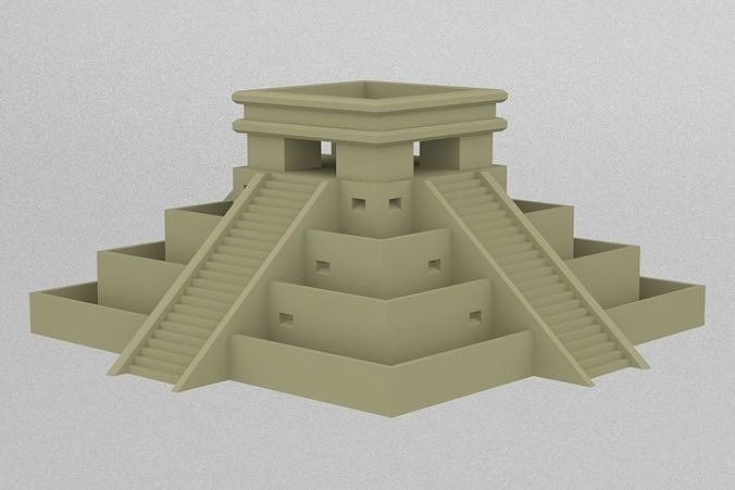 Temple of the incas 3D model 3D printable | CGTrader