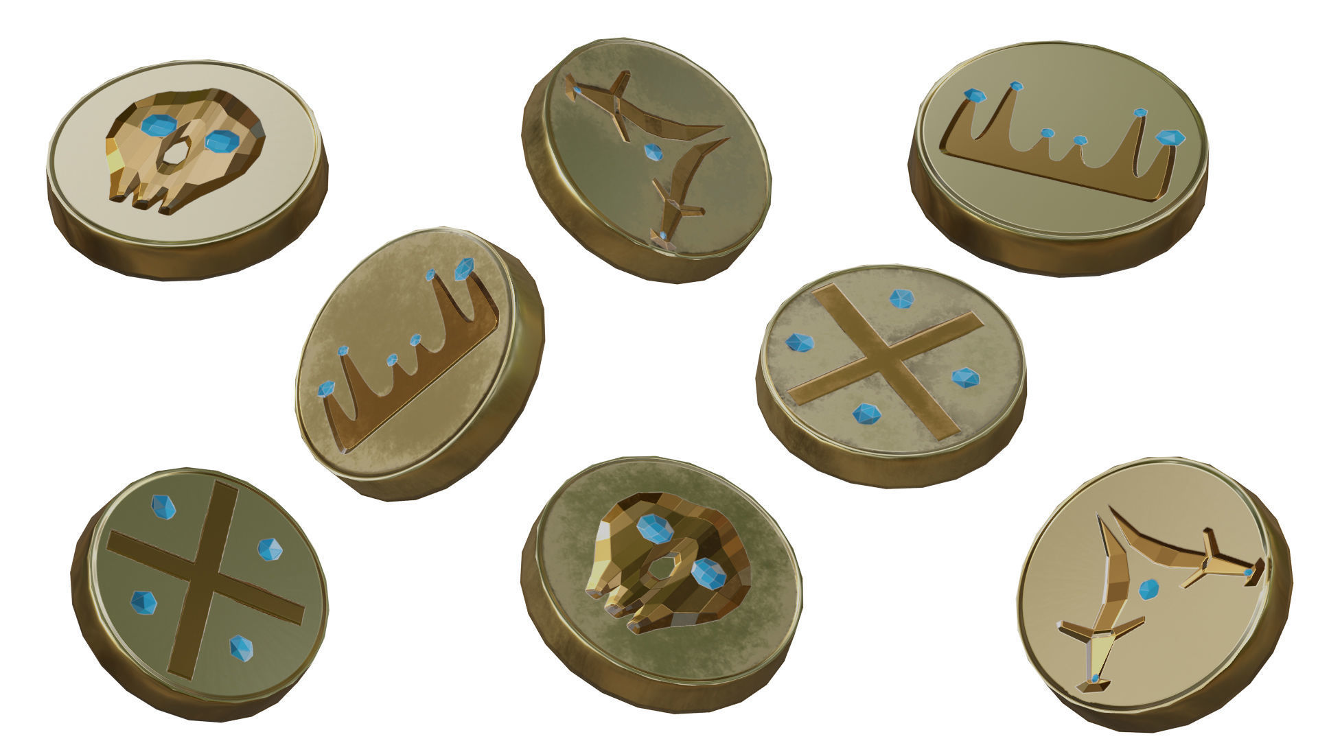 Handpaint gold coins seamless texture Texture | CGTrader