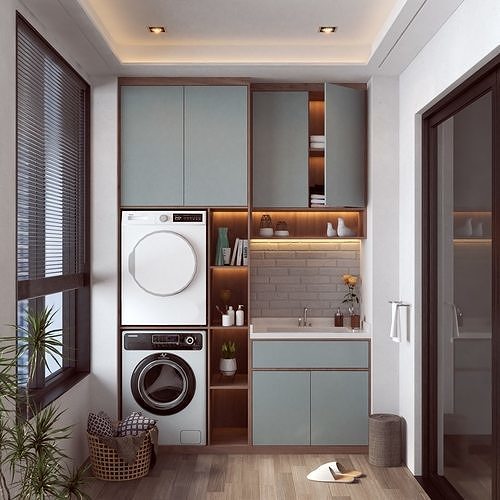 Laundry room 3d model 3D model | CGTrader