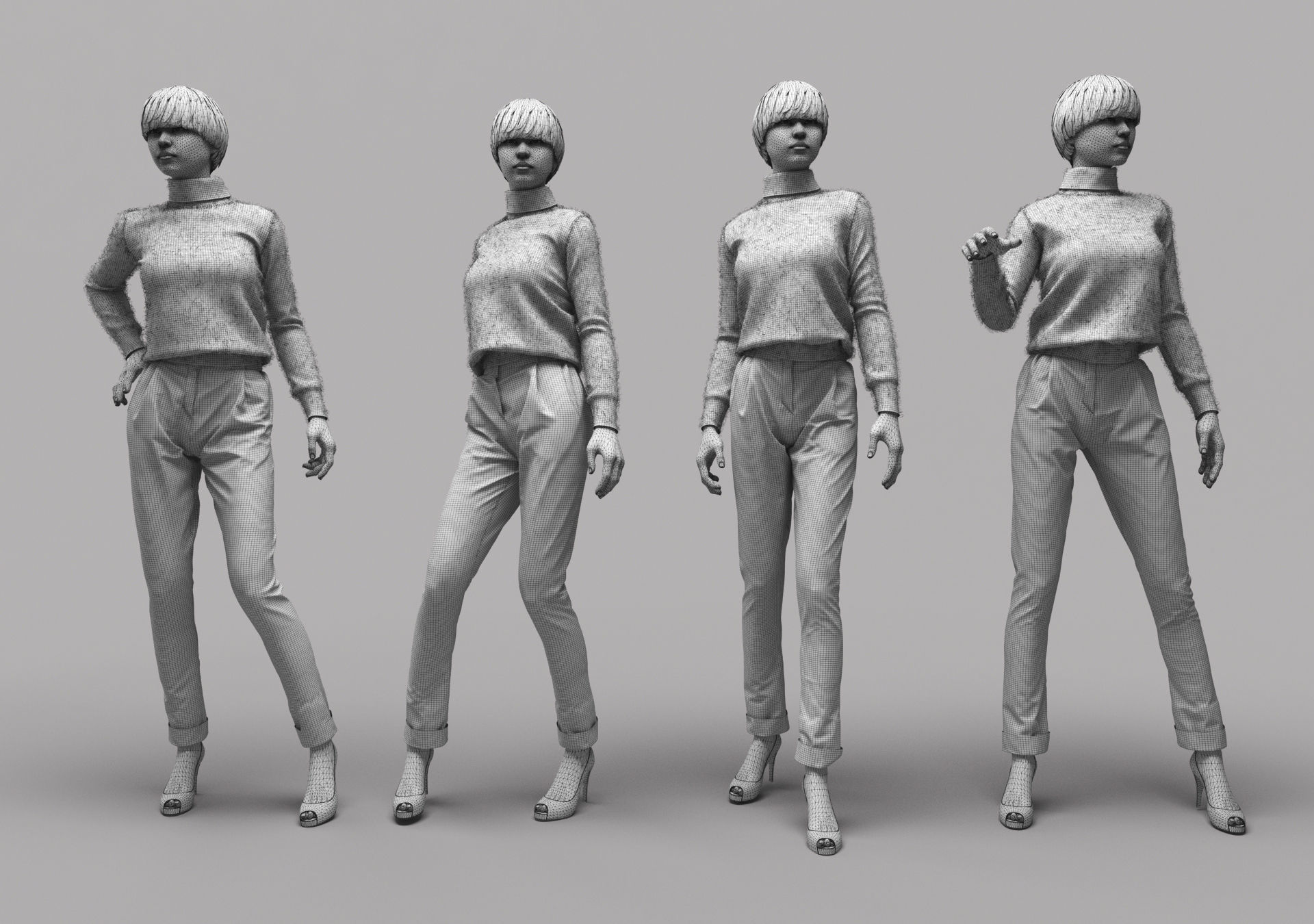 Woman Mannequin 18 3D model | CGTrader