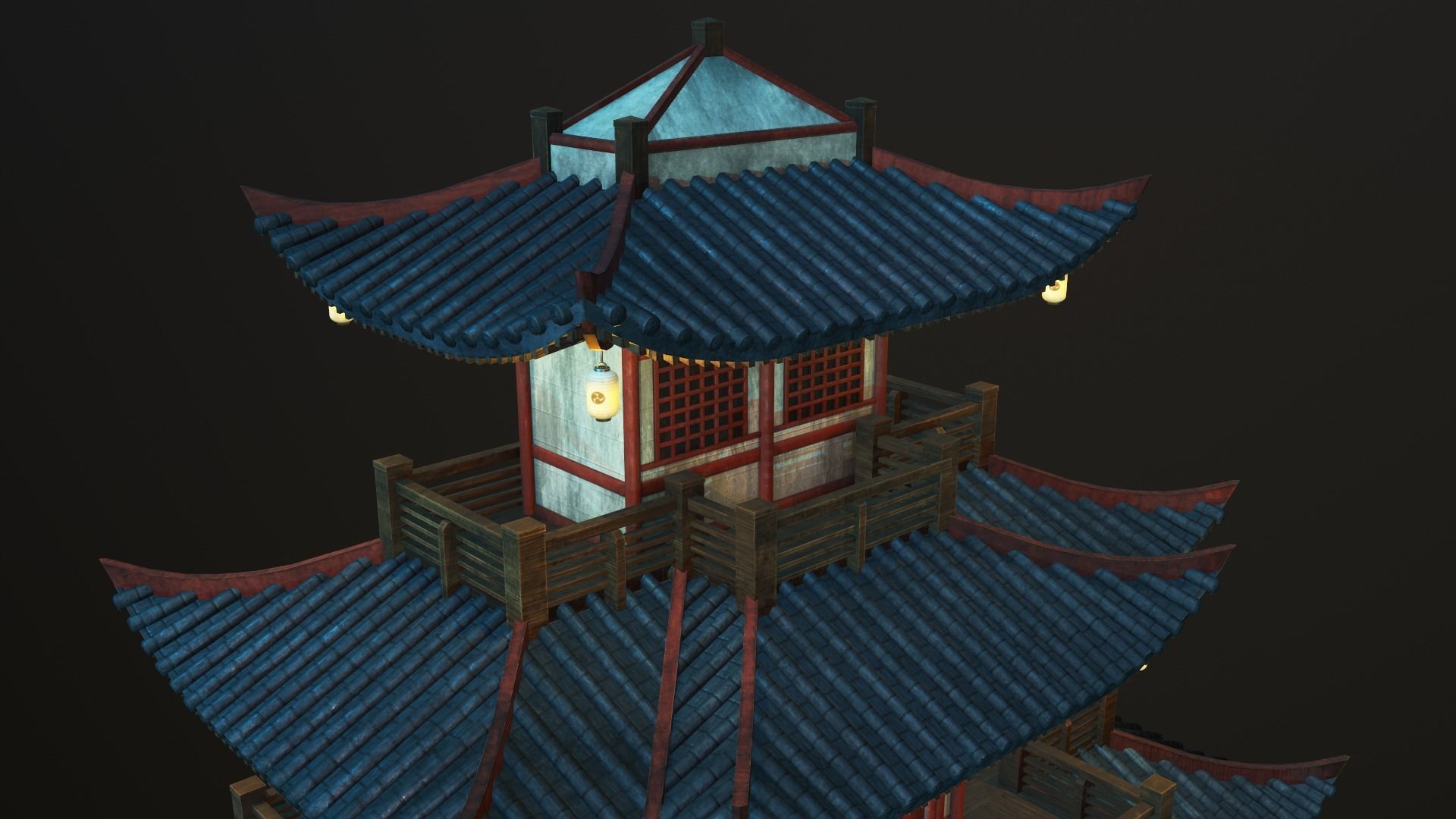Asian Japanese Traditional Building Collection 3D model | CGTrader