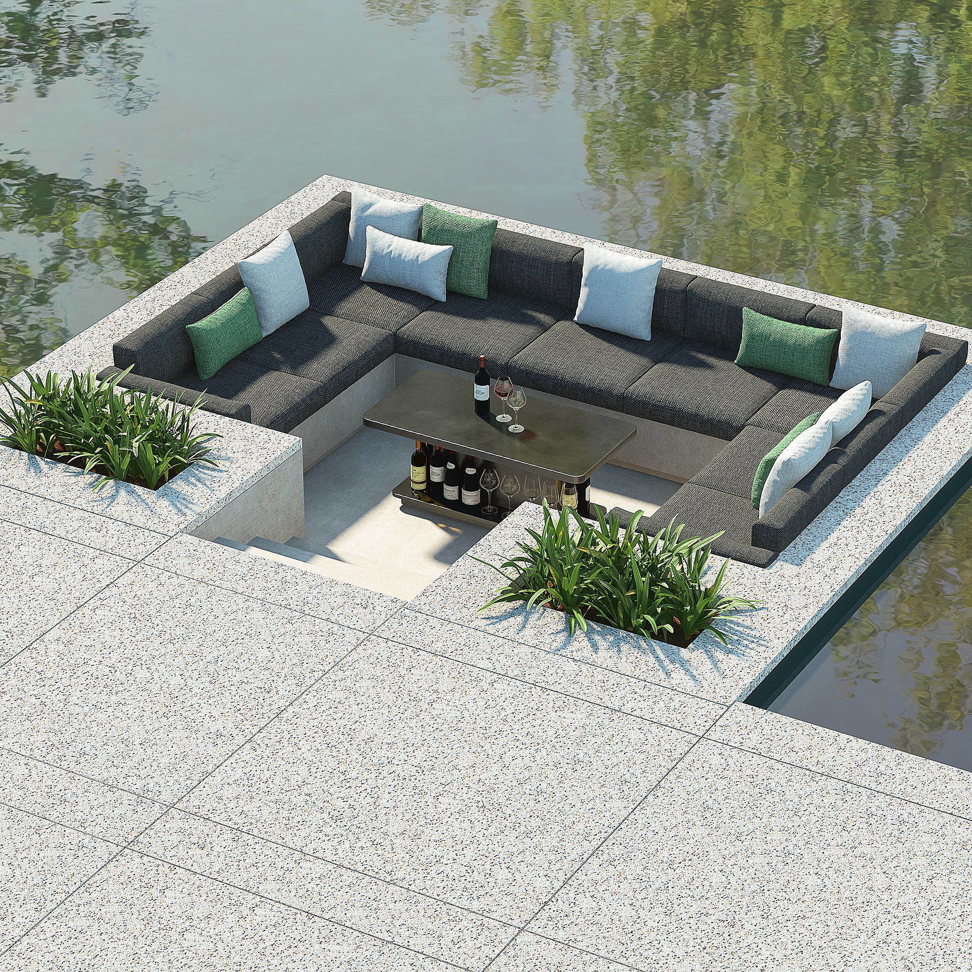 Lounge Pit 01 3D model | CGTrader