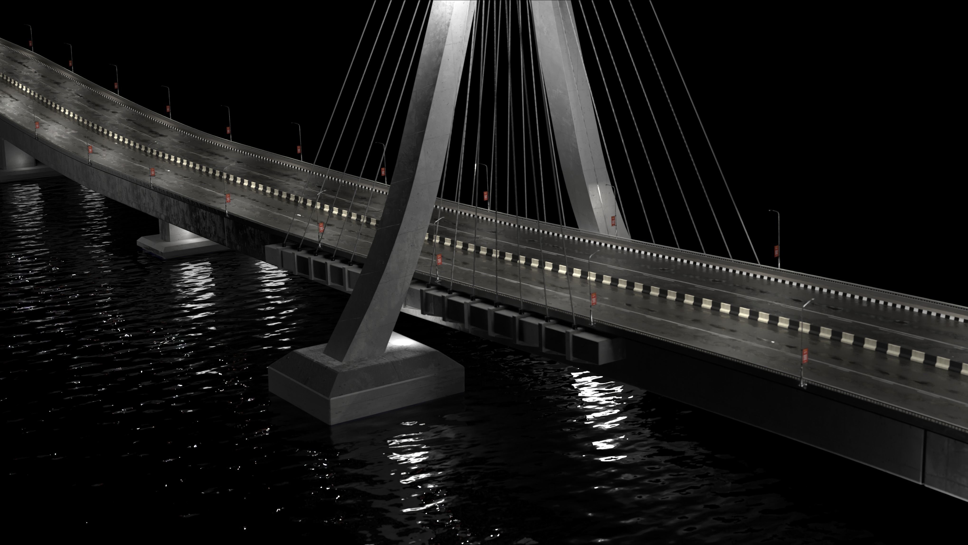Lekki Bridge Lagos 3D model | CGTrader