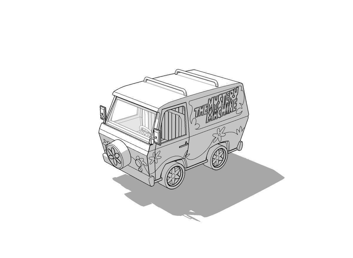 The Mystery Machine Scooby-Doo free 3D model | CGTrader