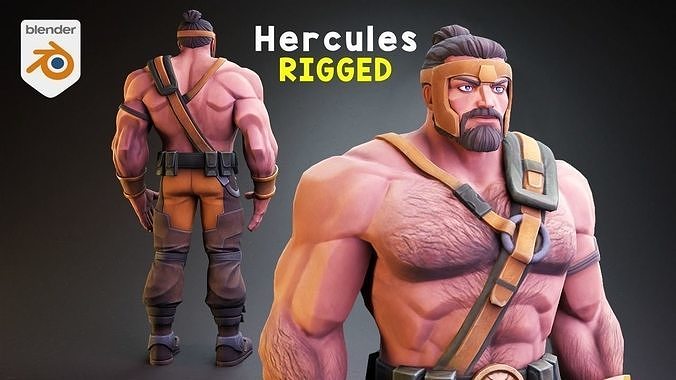 Hercules rigged 3D model rigged | CGTrader