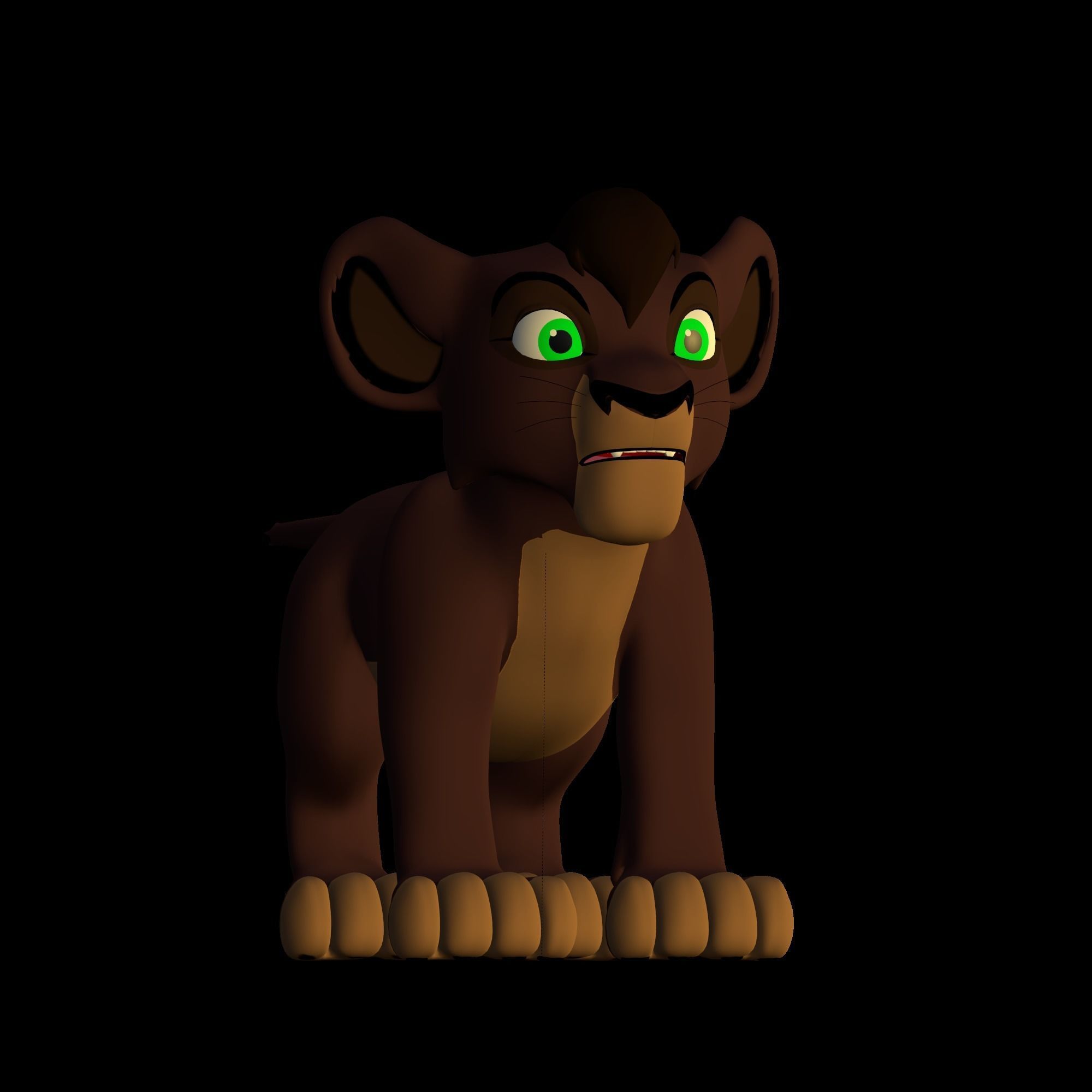 3D model Kovu Cub Lion King VR / AR / low-poly | CGTrader