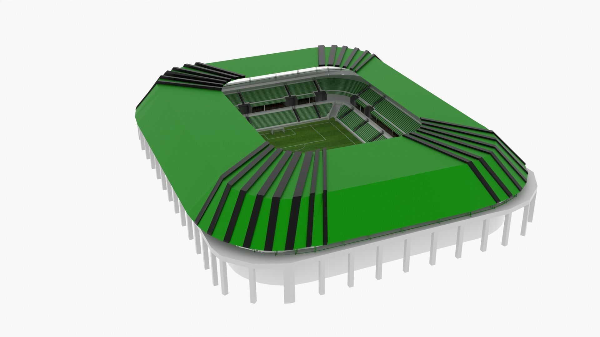 3D model Football Stadium VR / AR / low-poly | CGTrader
