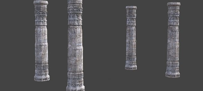 Fantasy medieval pillar 3D 3D model | CGTrader
