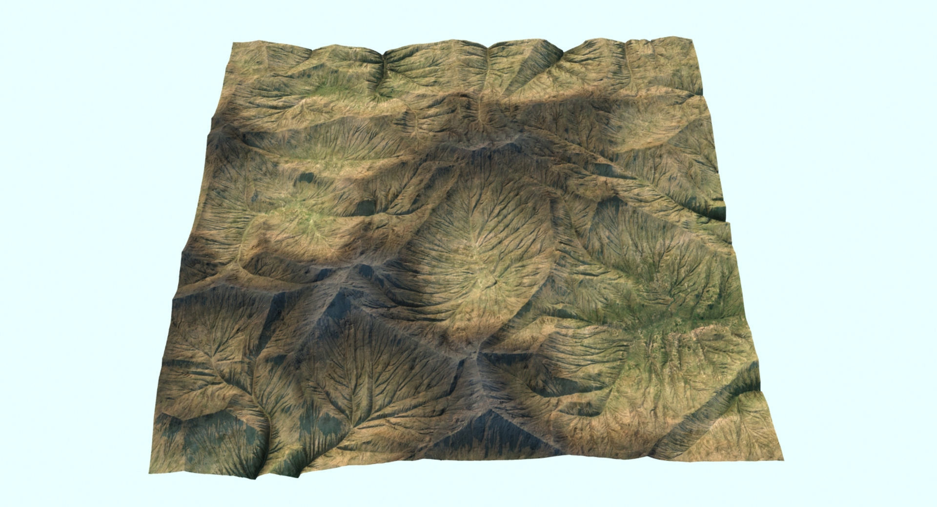 Mountainous Valley Landscape 3D model | CGTrader