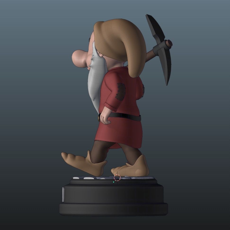 Grumpy the Dwarf 3D model 3D printable | CGTrader